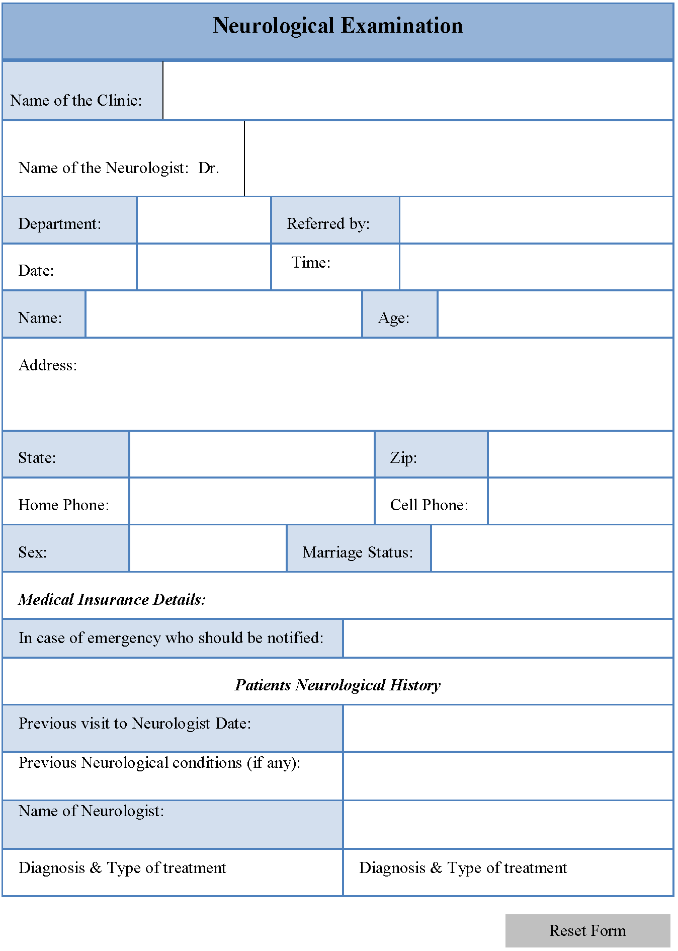 Printable Neuro Check Form Printable Forms Free Online Printable Neuro Check Form Printable Forms Free Online