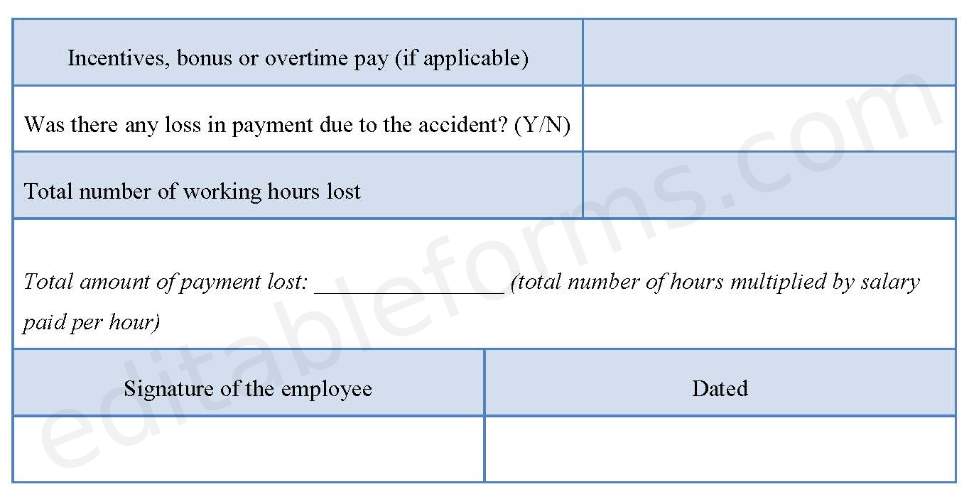 Wage Loss Verification Form | Editable PDF Forms Wage Loss Verification Form | Editable PDF Forms